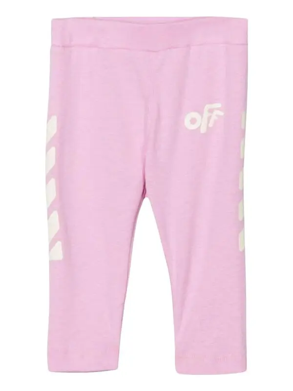 Off-White Off Rounded Leggings - Pink