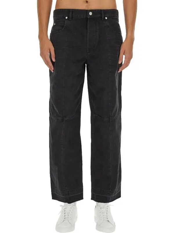 MARANT Regular Fit Cotton Jorel Pants - Black