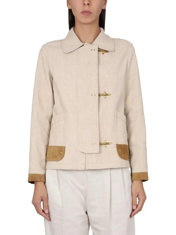FAY Three Hook Jacket - Beige