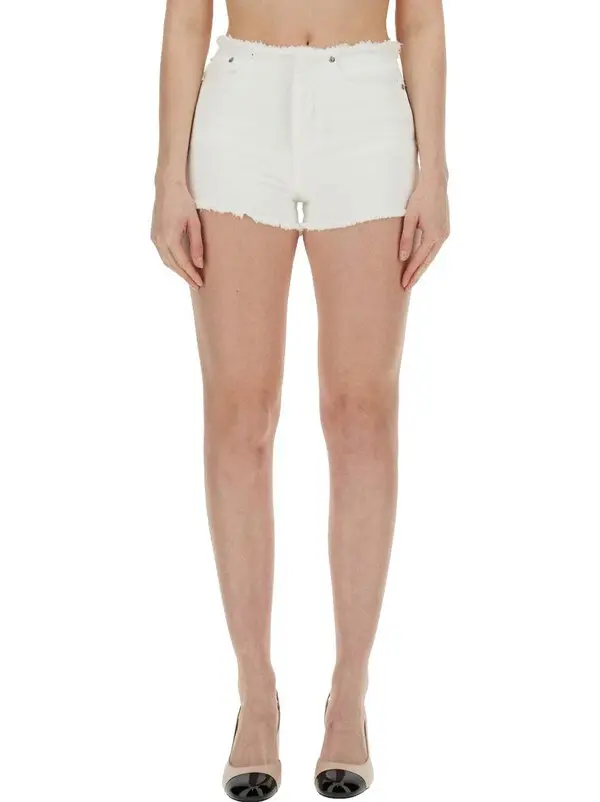 Michael Kors Regular Fit Denim Shorts - White