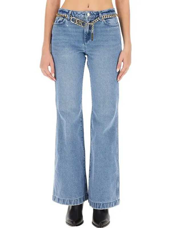 Michael Kors Flare Fit Jeans - Azure