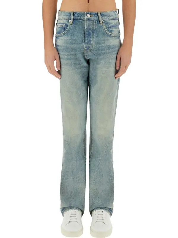 PURPLE BRAND Coated Flare Jeans - Denim