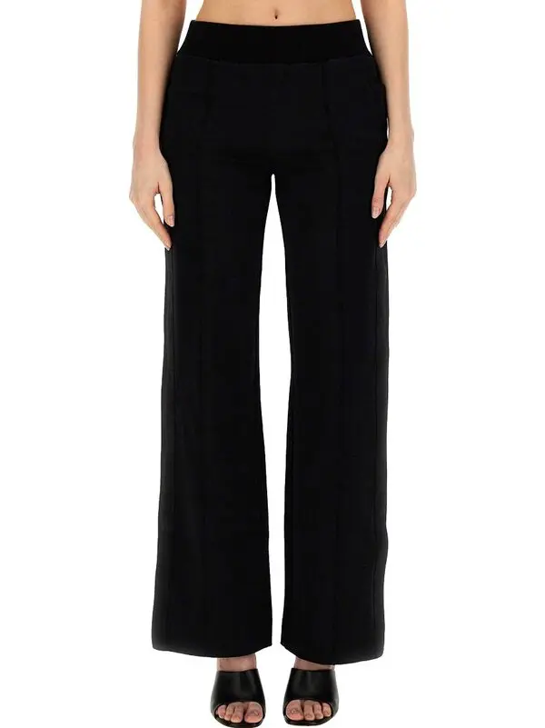 Off-White Wide-leg Trousers - Black