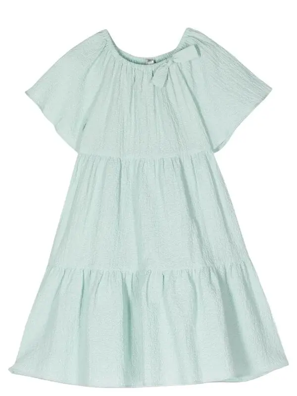 IL GUFO Ruffle Dress - Green