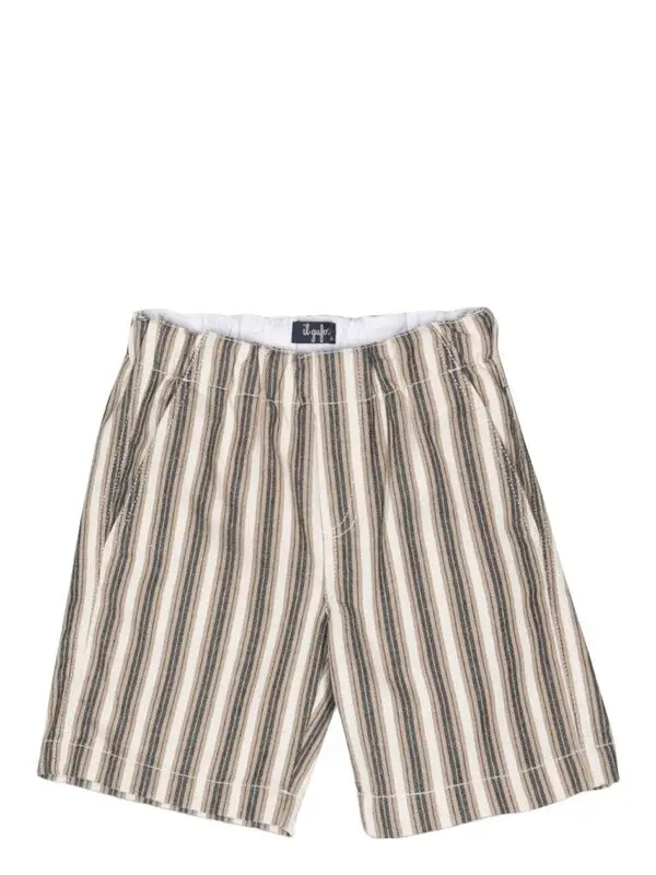 IL GUFO Striped Bermuda Shorts - Multicolour
