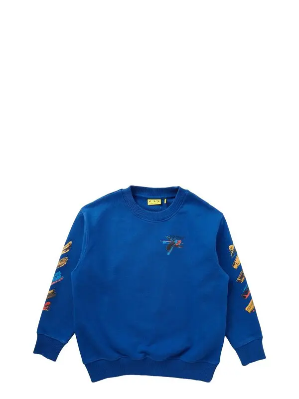 Off-White Arrow Acrylic Crewneck - Blue