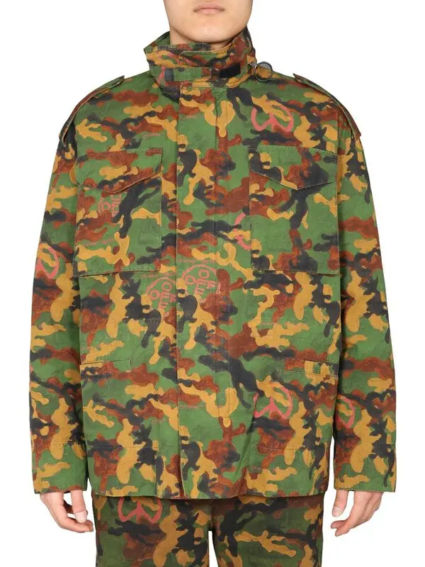 Off-White Padded Jacket - Military Green