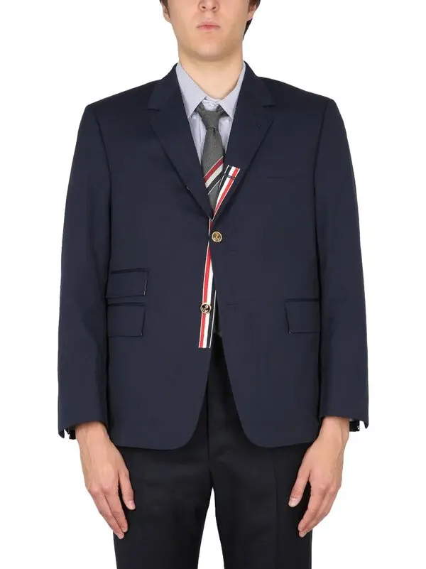 Thom Browne Single-breasted Jacket - Blue