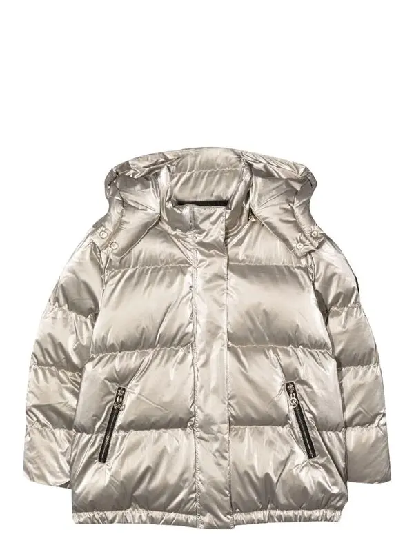 Michael Kors Down Jacket With Hood - Gold