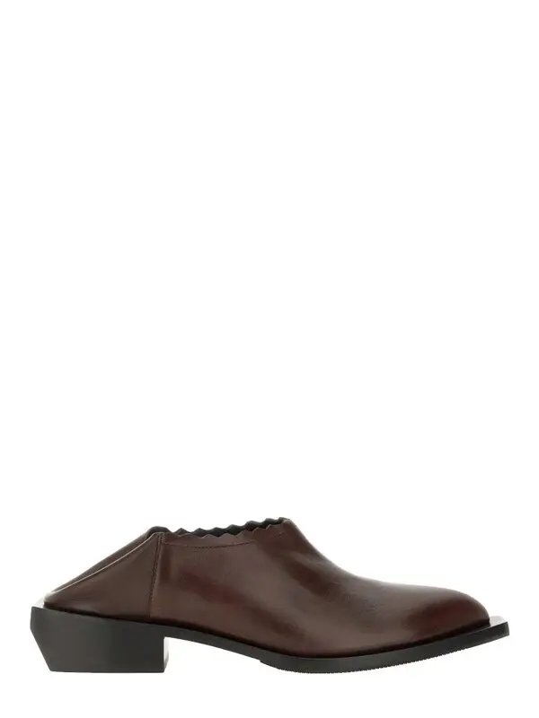Moschino Shootie Cuban Heel - Brown