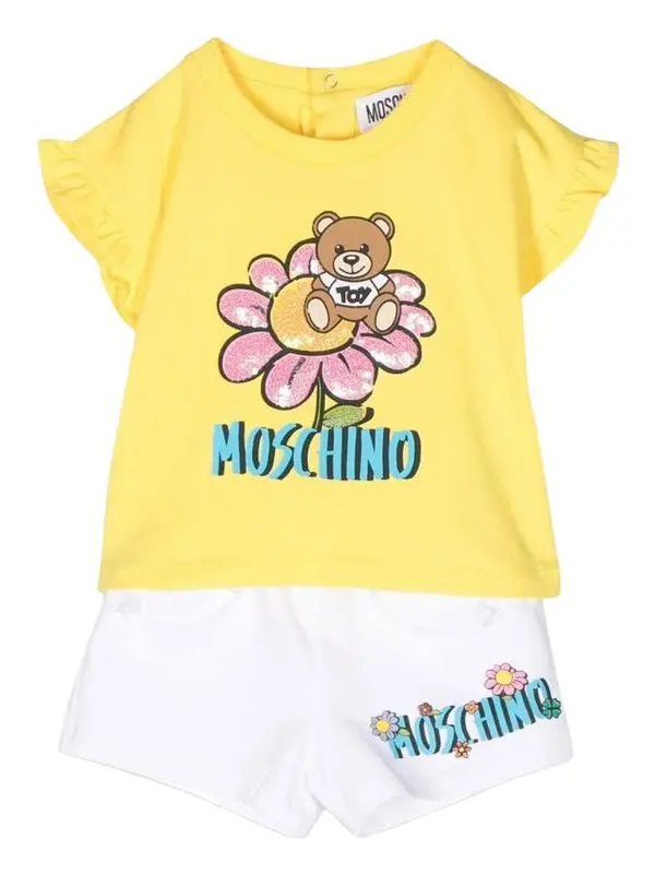 Moschino T-shirt And Shorts Set - White