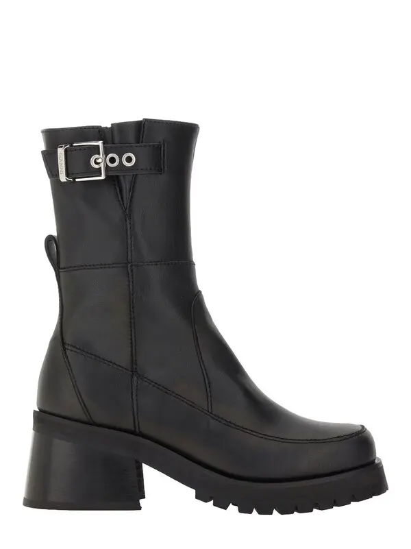 GANNI Buckle Boots - Black