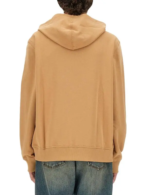 Etro Regular Fit Sweatshirt With Pegasus Embroidery - Beige