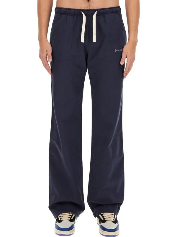 Palm Angels Logo Trousers - Blue