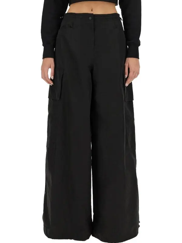 Palm Angels Relaxed Fit Cargo Pants - Black