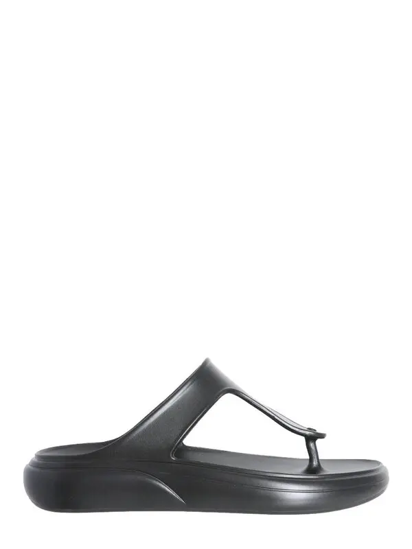 STUART WEITZMAN Stuflex T-strap Slide Sandal - Black