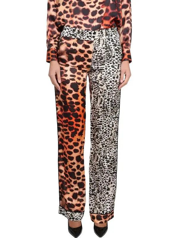 Roberto Cavalli Printed Pants - Pink