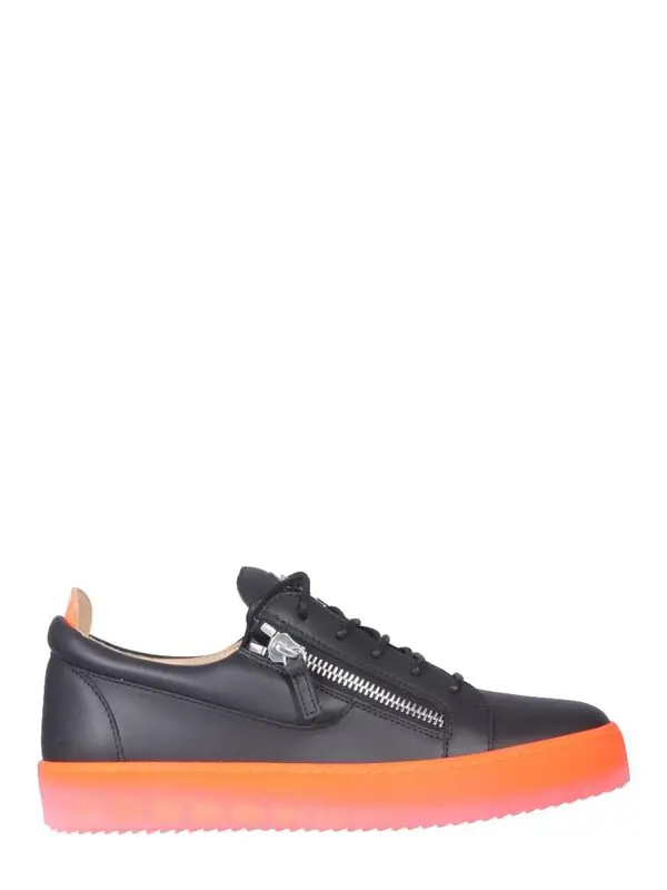 GIUSEPPE ZANOTTI Frankie Leather Sneakers - Black