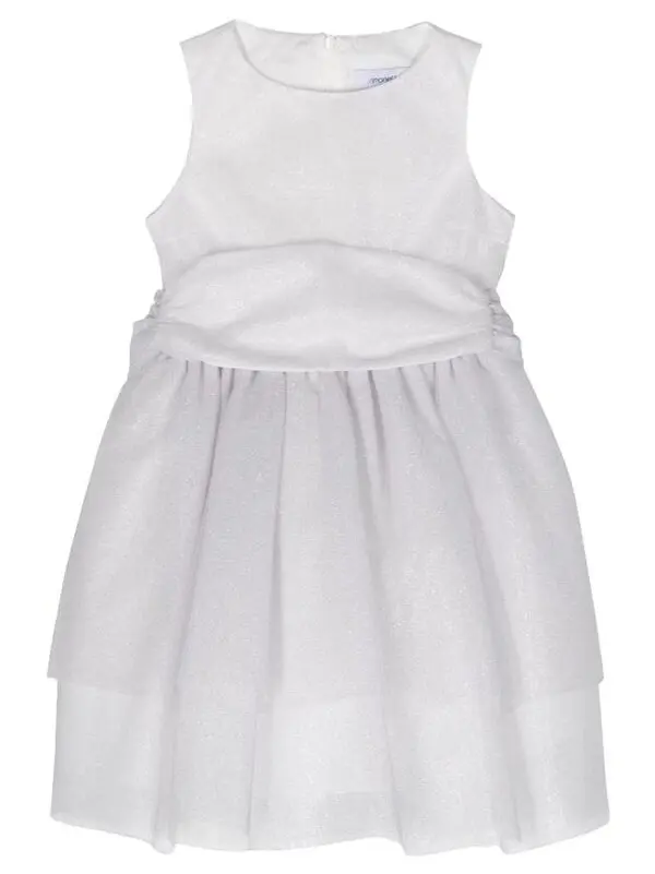 SIMONETTA Woven Dress - Silver
