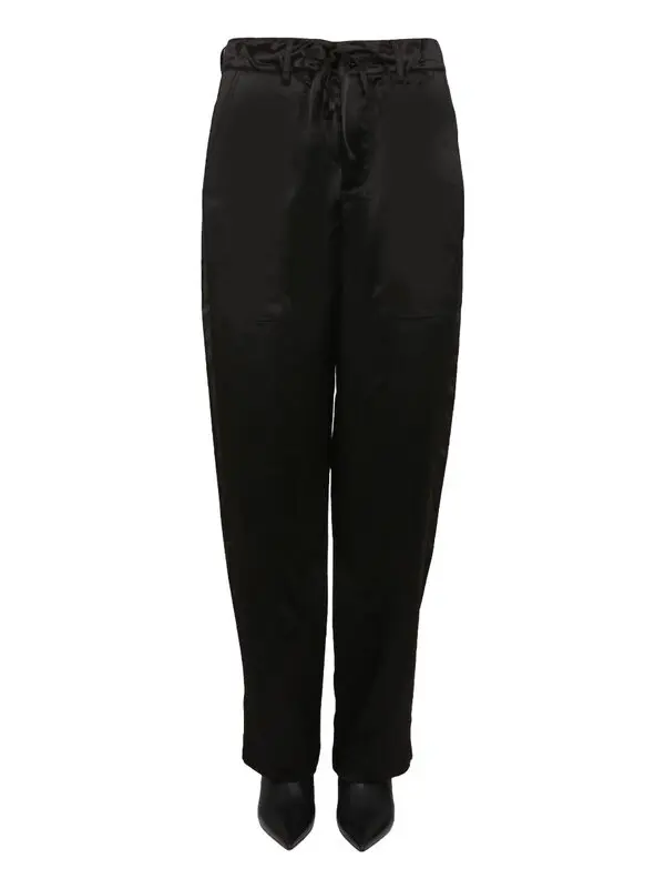 Proenza Schouler White Label Slouch Fit Pants - Black