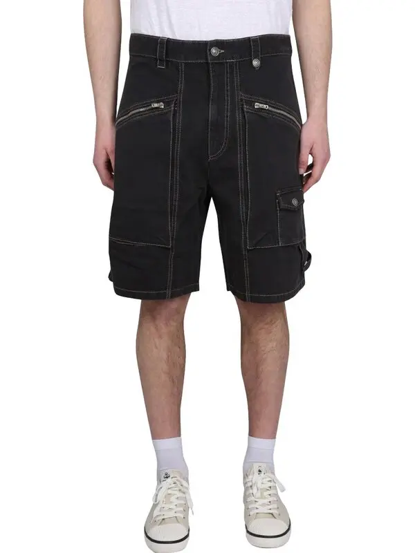 MARANT Peio Denim Bermuda Shorts - Black
