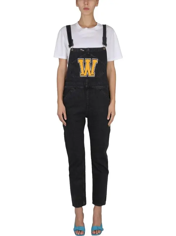 WASHINGTON DEE-CEE Dungarees With Logo - Black