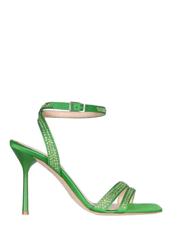 LEONIE HANNE X LIU JO Camellia Strappy Sandals - Green