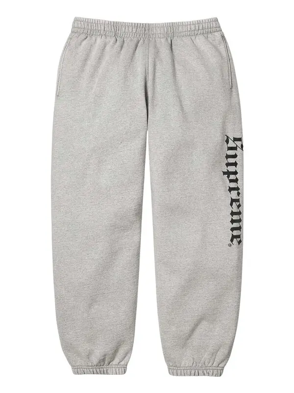 Supreme Washed Old English Sweatpant - Grey