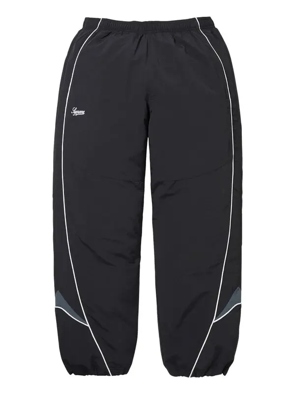 Supreme Contrast Piping Track Pant - Black