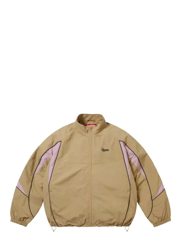Supreme Contrast Piping Track Jacket - Tan