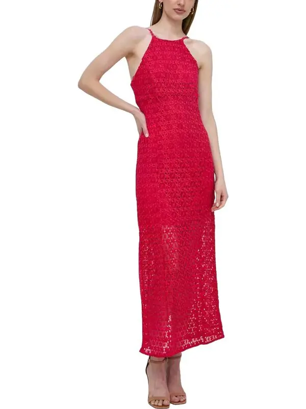 Guess Lace Maxi Dress - Pink