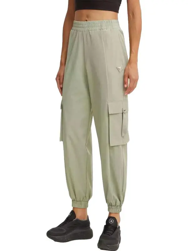Guess Logo-patch Cargo Pants - Green