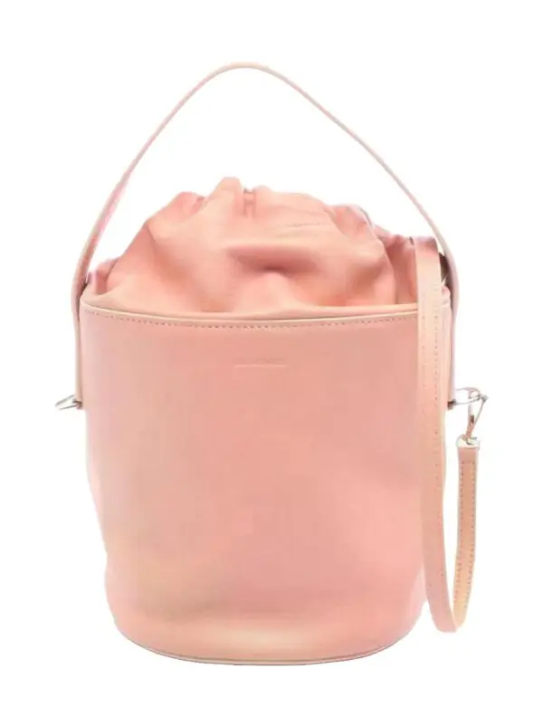 JIL SANDER 2000s Sm Soft Drawket Bucket Bag - Pink