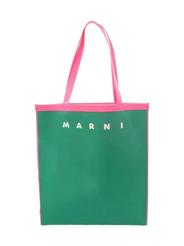 Marni Logo-detail Tote Bag - Green