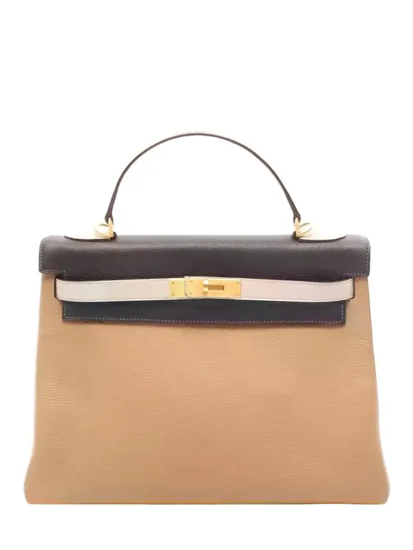 Hermès 2003 32 Kelly Leather Handbag - Neutrals