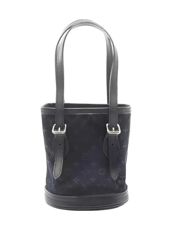 LOUIS VUITTON 2001 Mini Monogram Bucket Bag - Black