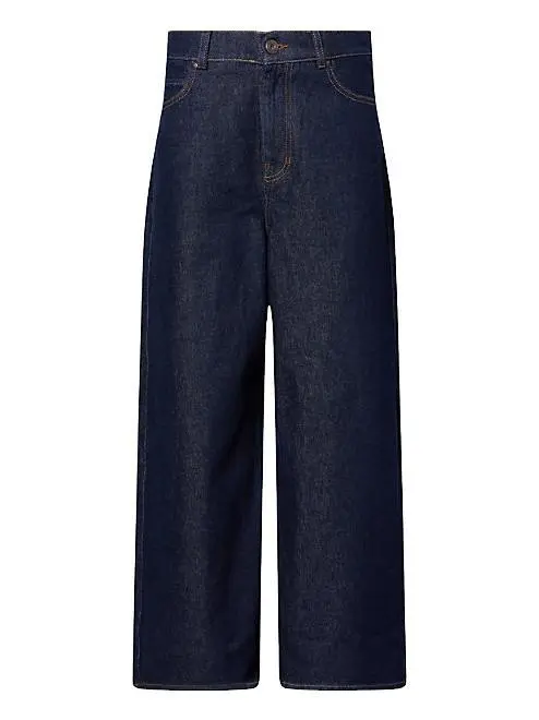 Max Mara Tabella Wide-leg Denim Jeans - Navy Dark Clean
