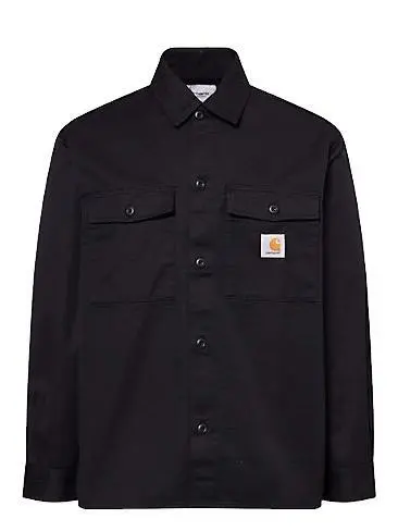 Carhartt Work In Progress Oversized Cotton Shirt Jacket - Black
