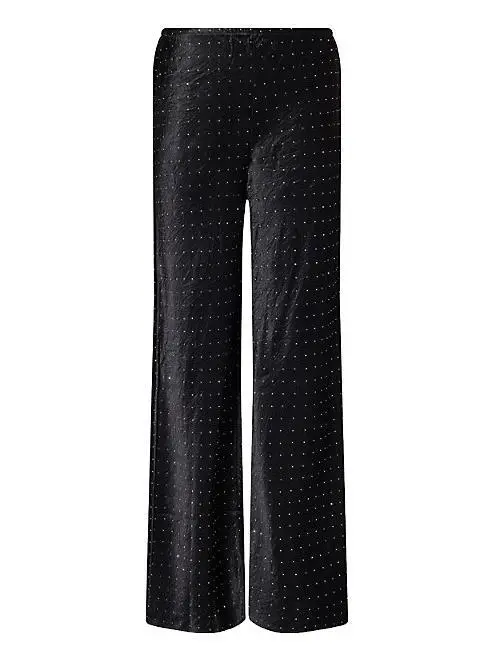 REFORMATION Embellished Woven Trousers - Inkling