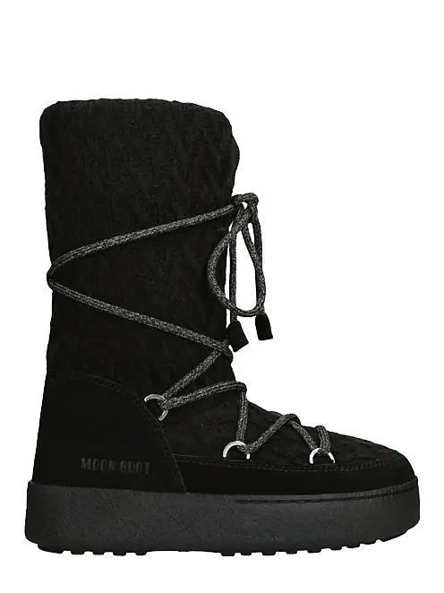 Moon Boot X Guest In Residence Knitted Boots - Black