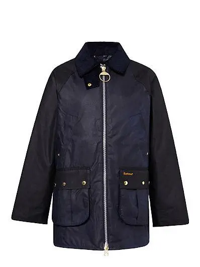 Barbour Kettlewell Waxed-cotton Jacket - Royal Navy/black/dress