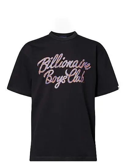 BILLIONAIRE BOYS CLUB Graphic-print Short-sleeve Cotton T-shirt - Black