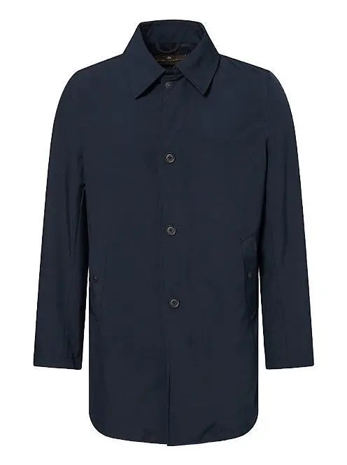 OSCAR JACOBSON Regular-fit Shell Coat - Navy