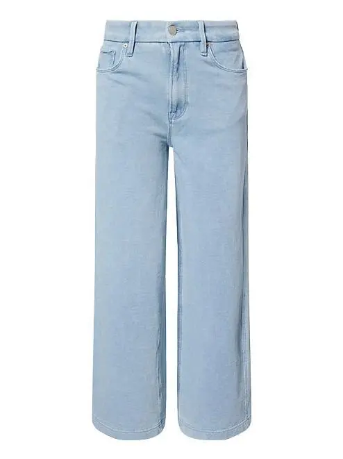Good American Cotton-jersey Trousers - Indigo1157