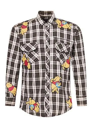 BASKETCASE Winnie The Pooh Checked Flannel Shirt - Multi