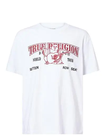 True Religion Graphic-print Short-sleeves Cotton T-shirt - Optic White