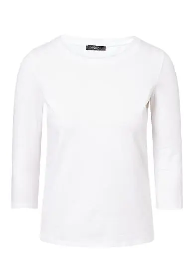 Max Mara Cotton-jersey Top - White