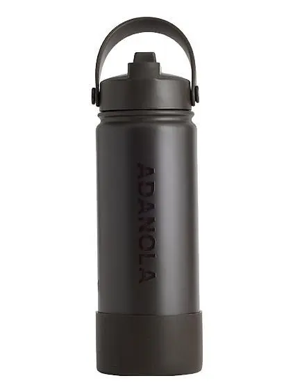 ADANOLA Logo-print Stainless Steel Water Bottle 550ml - Coffee Bean