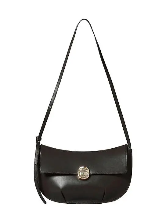 Claudie Pierlot Hardware-embellished Leather Cross-body Bag - Black