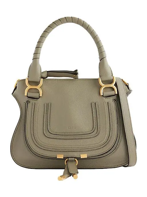 Chloé Marcie Small Leather Top Handle Bag - Aloe Green
